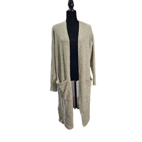 Logg Sweaters Logg Grey Long Openfront Cardigan Size Small Poshmark