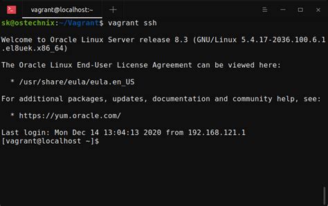 Reset Vagrant Virtual Machine To Original State Ostechnix