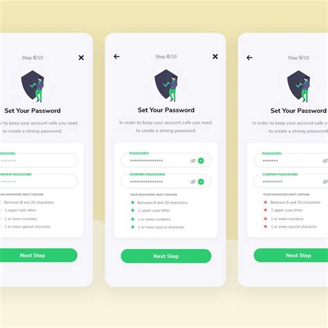 Set Password Mobile Ui Mobile Inspiration Design Artofit