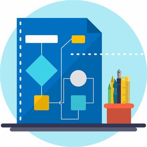 Calculation Chart Data Diagram Flow Flowchart Logic Icon Images And