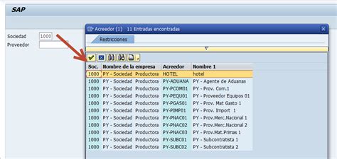 Código de Retorno Filtrar los datos para las ayudas busquedas