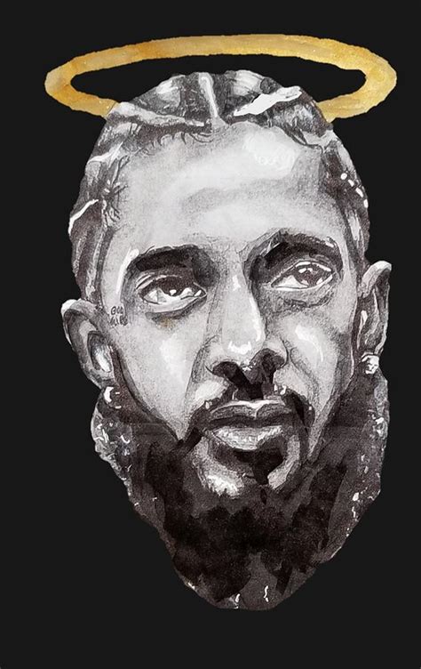 Nipsey Drawing By Covington Creations Fine Art America