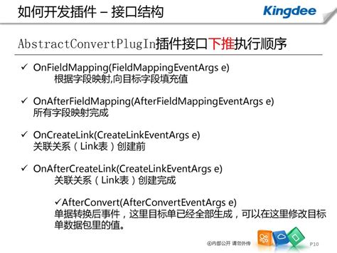 K3 Cloud 技术开发培训 Bos 单据转换插件开发 Ppt Download