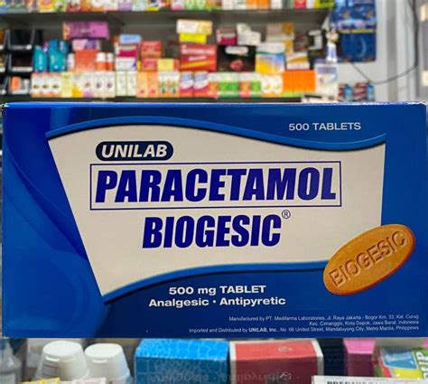 Biogesic 20 Tablets 500mg Paracetamol For Quick Relief Of Headache