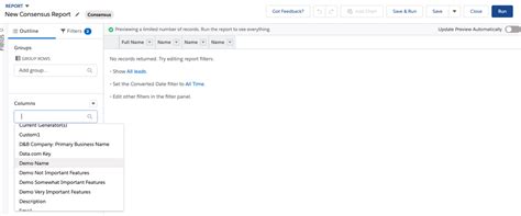 How To Create Custom Reports In Sfdc With Consensus Data Community