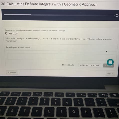 Solved 36 Calculating Definite Integrals With A Geometric