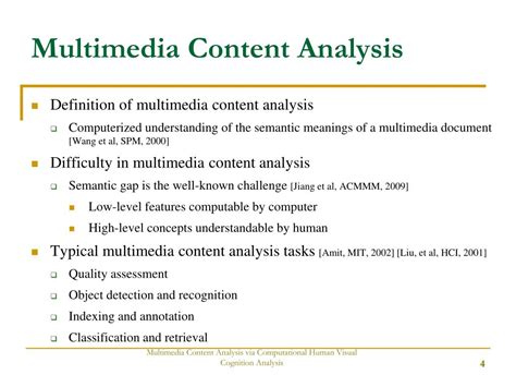 Ppt Multimedia Content Analysis Via Computational Human Visual