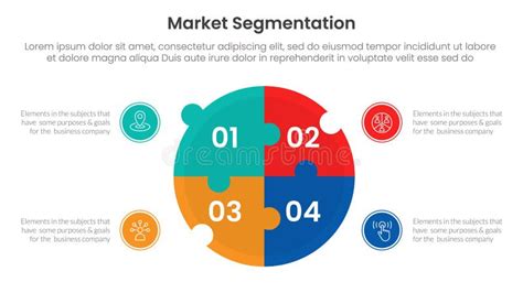 Market Segmentation Framework Analysis Infographic 4 Point Stage