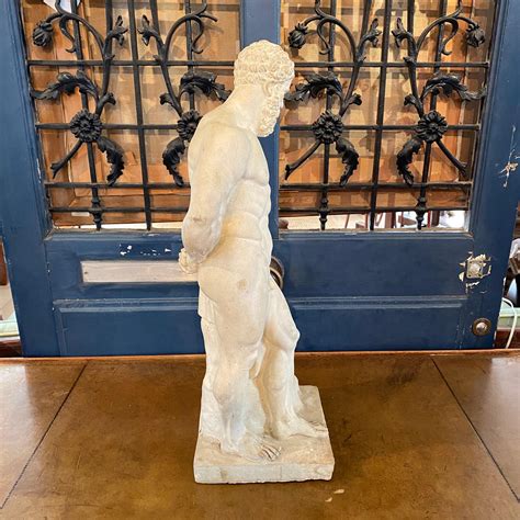 Sensual Realistic French Sculpture Of Male Nude Mythological Figure
