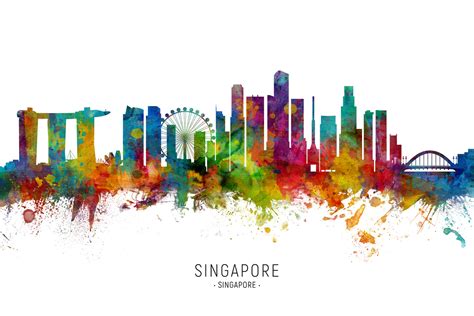 Singapore Skyline Vector