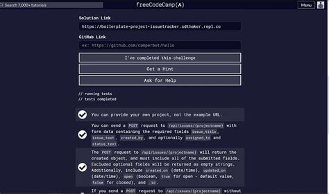 Issue Tracker All 14 Functional Tests Are Complete And Passing Not