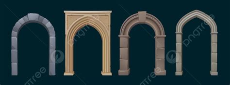 arch columns vector png images architecture arches with stone columns