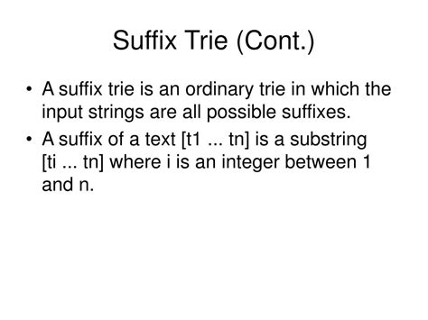 PPT Trie Suffix Trie Suffix Tree PowerPoint Presentation Free Download ID 5517021