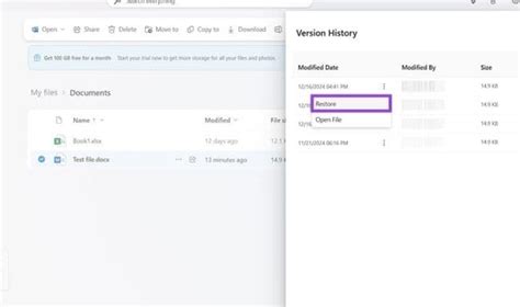 How To Recover Previous File Versions Using Microsoft Onedrive Guiding Tech