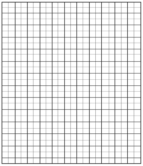 Downloadable Full Page Printable Graph Paper