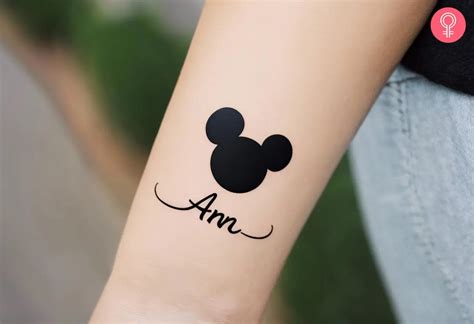Mickey Mouse Ears Tattoo