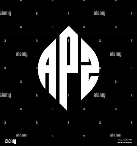 Apz Circle Letter Logo Design With Circle And Ellipse Shape Apz Ellipse Letters With