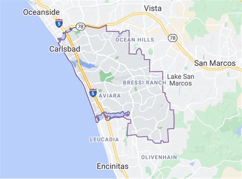 Carlsbad Map California At Hunter Berry Blog