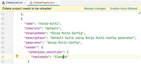 CMake Presets CLion Documentation