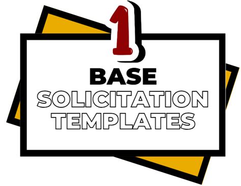 Building A Solicitation Begins With A Base Template Serving As The