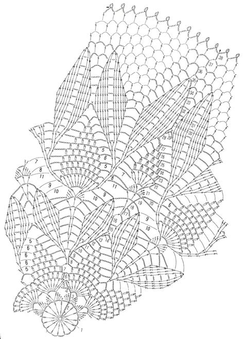 Схема красивой круглой скатерти крючком найдено 89 картинок