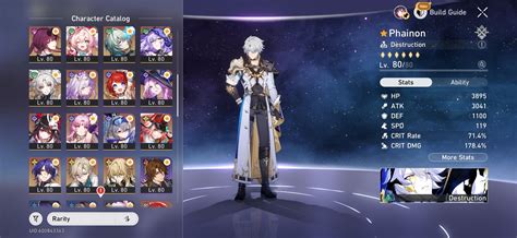 Sold Hsr Multiple 5 Characters E6 Clara E2 Cas E2 Adventurine E1