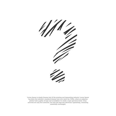Zebra Motif On Vector Question Mark Symbol 33131858 Vector Art At Vecteezy