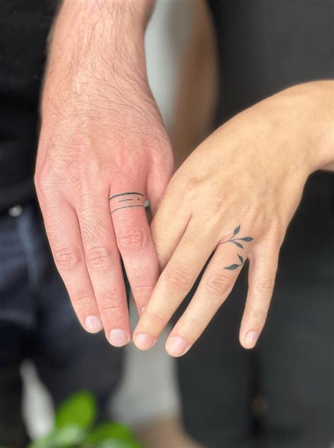 Best 13 41 Beautiful Wedding Ring Tattoos For Non Traditional Couples Artofit