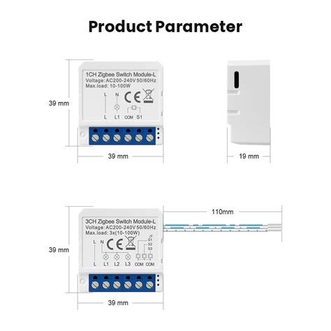 Avatto Zigbee Smart Switch Module No Neutral Wire Tuya