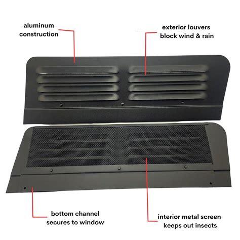 Window Bug Vents Fresh Air And Bug Protection For Sprinter Vans