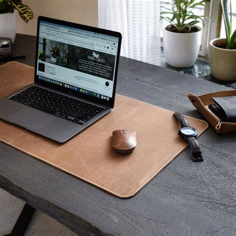 Office Desk Leather Mat Etsy