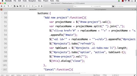 Jquery Ui Project To Do List Application Part 6 Youtube