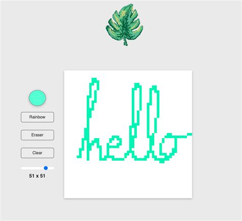 Github Zaynrassam Pixel Art Webapp Website That Creates A Grid Of Variable Size And Changes