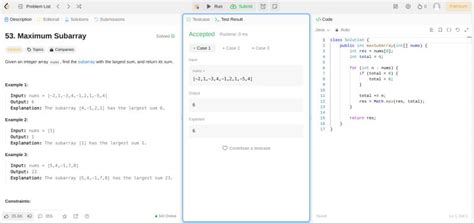Day45 Leetcode Maximumsubarray Dynamicprogramming Problemsolving