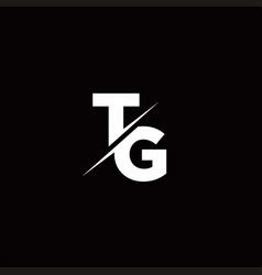 Tt Logo Letter Monogram Slash With Modern Logo Vector Image