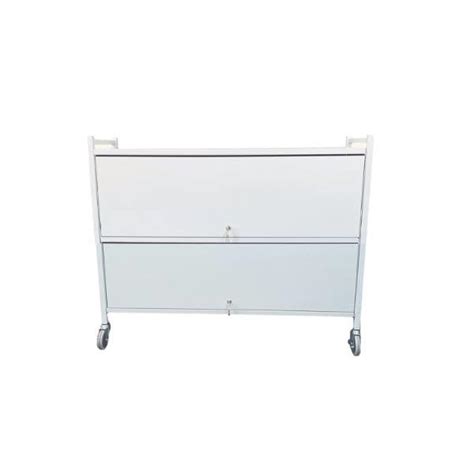 Omnimed Omnicart 8 Cap Big Beam With Full Door Locking Panel Flat Key Lt Grey RLW Supply Co