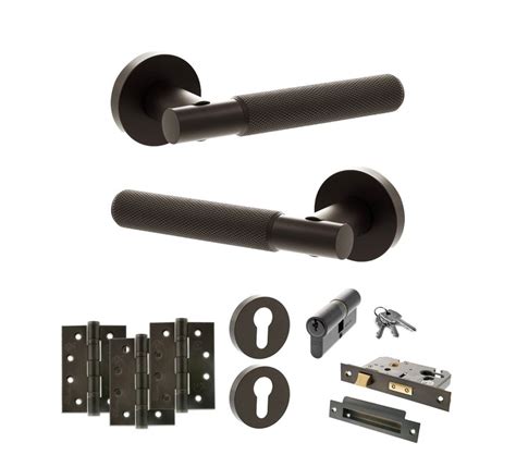 Senza Pari Rosarno Door Handle Euro Profile Lock Pack 4 Fire Rated