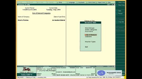 TALLY ERP 9 MALAYALAM TUTORIAL CHAPTER 14 Accounts of manufacturing ...