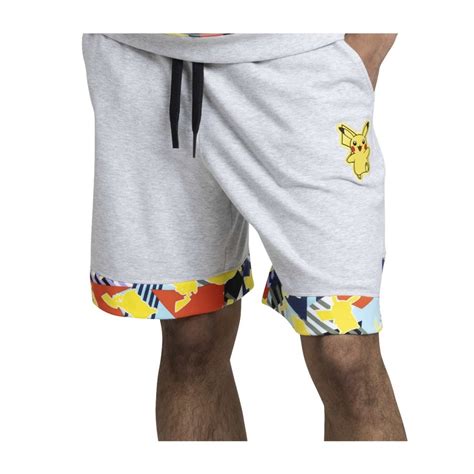 Pikachu Mix Pokémon Lounge Gray Shorts Men Pokémon Center Official Site