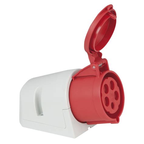 Pce Cee Stecker Pce Cee 32 A 400 V 5p Wallmount Female Rot Ip44