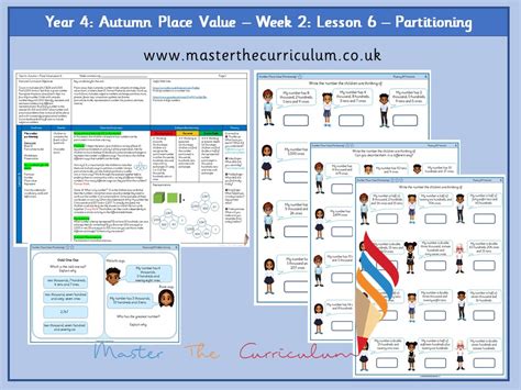 Year 4 Place Value Lesson 6 Partitioning Master The Curriculum