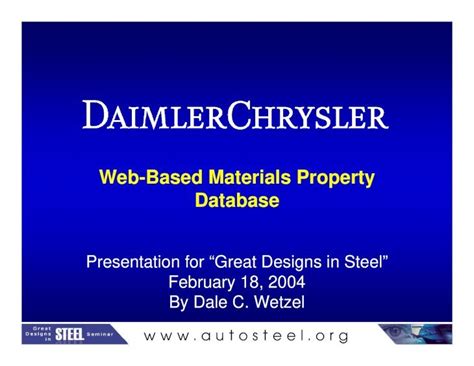 PDF Web Based Materials Property Database Media Files Autosteel Great ZA Materials Property