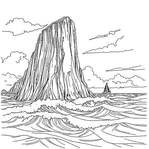 Best Cliff Coloring Pages Free Printable Pdf