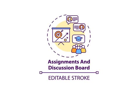 Assignments And Discussion Board Concept Graphic By Bsd Studio