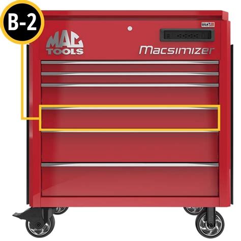 Macsimizer® 6 Drawer Utility Cart Drawer B2 Customize Drawer Foam