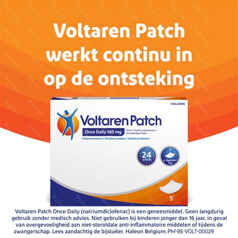 Voltaren Patch 140mg Once Daily 5 Pleister Kopen Pazzox