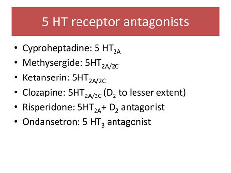 Serotonin And Anti Serotonin Drugs Pptx