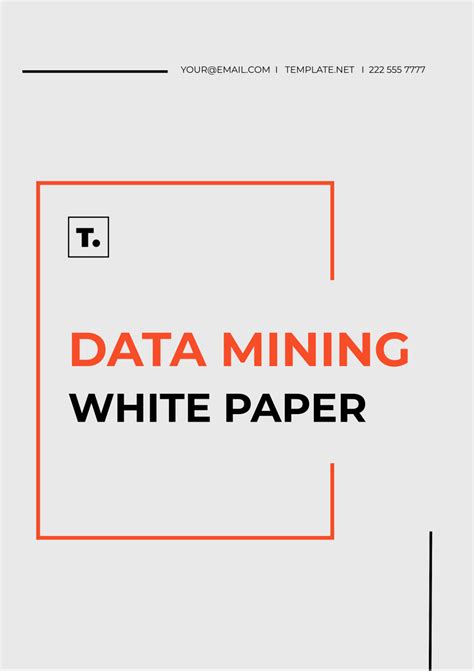 Free Data Mining White Paper Template To Edit Online Free Data Mining White Paper Template To Edit Online