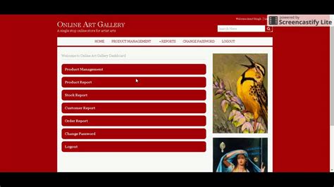 Online Art Gallery Java Jsp Servlet Project Tutorial Java Jsp Crud Project Youtube