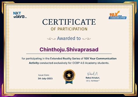 Shiva Prasad Chinthoju On Linkedin Nxtwave Nxtwaveccbp Nxtwaveteam